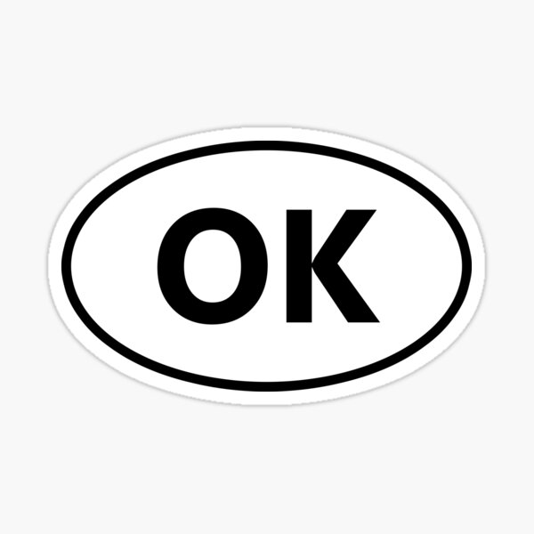 "OK - Oklahoma" Sticker for Sale by Stepz2007 | Redbubble
