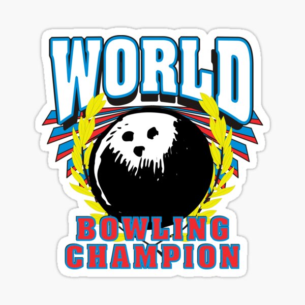 "World Bowling Champion T-Shirt" Sticker for Sale by SportsT-Shirts ...
