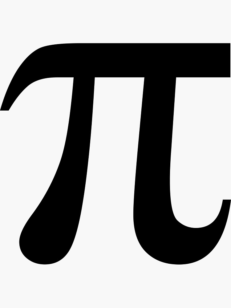 "Pie Symbol 3.14" Sticker for Sale by FreshThreadShop | Redbubble