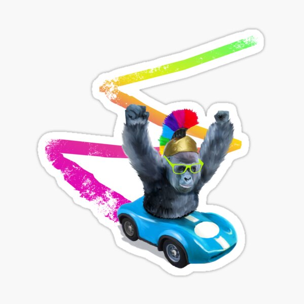 "Go Ape!" Sticker for Sale by levman | Redbubble