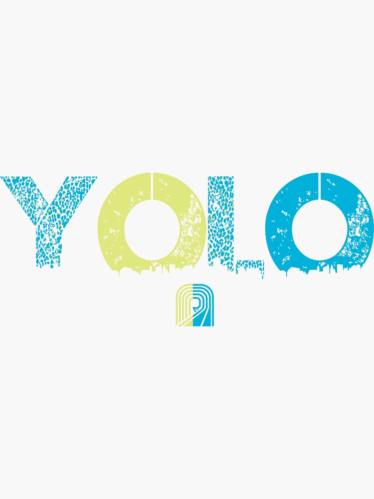 "YOLO! in Miami Style!!!!!!" Sticker for Sale by MelanieAndujar | Redbubble