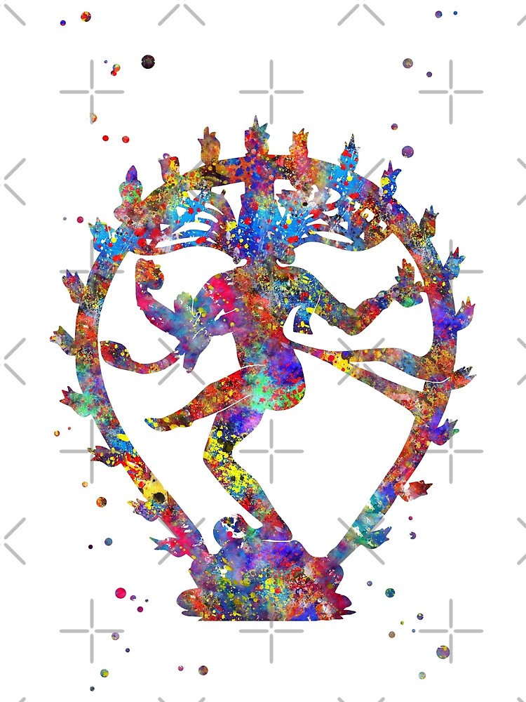 "Nataraja, Shiva, the lord of dance, watercolor Shiva, Lord Shiva ...