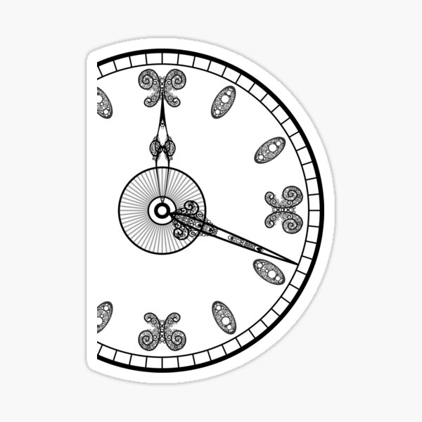 "Clock Face" Sticker by thedustyphoenix | Redbubble