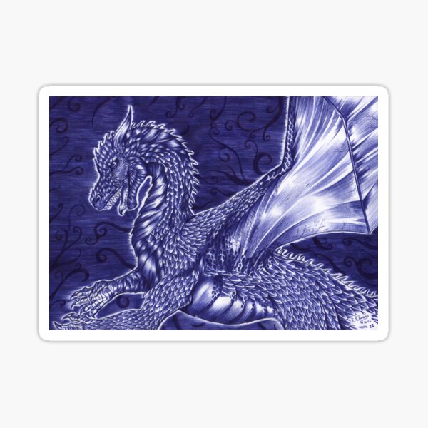 "Saphira" Sticker for Sale by Furiarossa | Redbubble