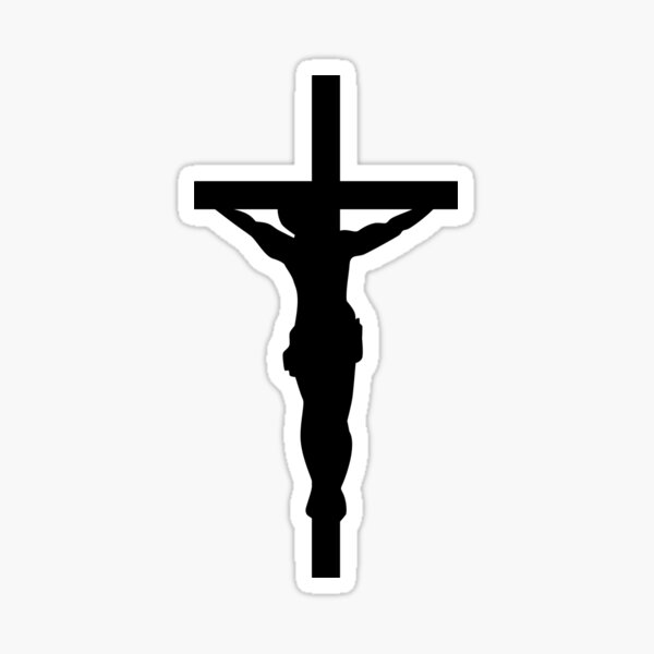 Crucifix Stickers | Redbubble