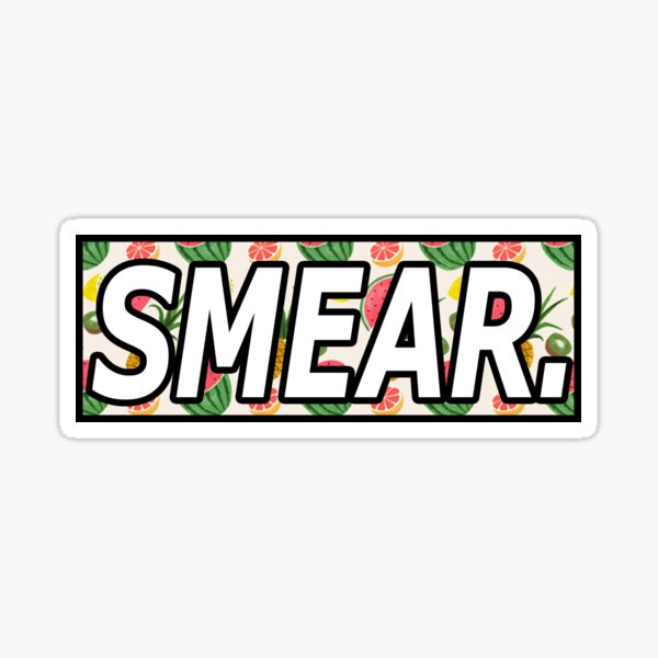 "Watermelon Smear Sticker" Sticker for Sale by smeardesigns | Redbubble