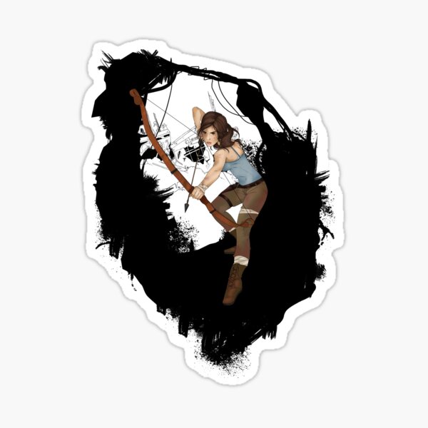 "Lara Croft" Sticker by mcrmorbid | Redbubble