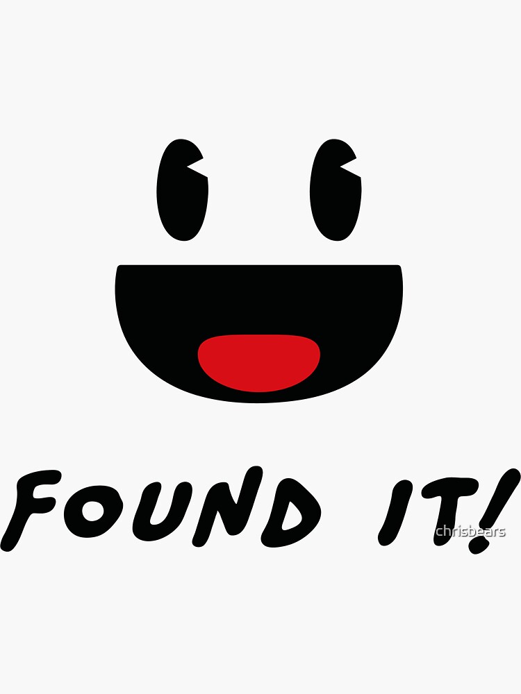 "Geocaching - Found it!" Sticker for Sale by chrisbears | Redbubble