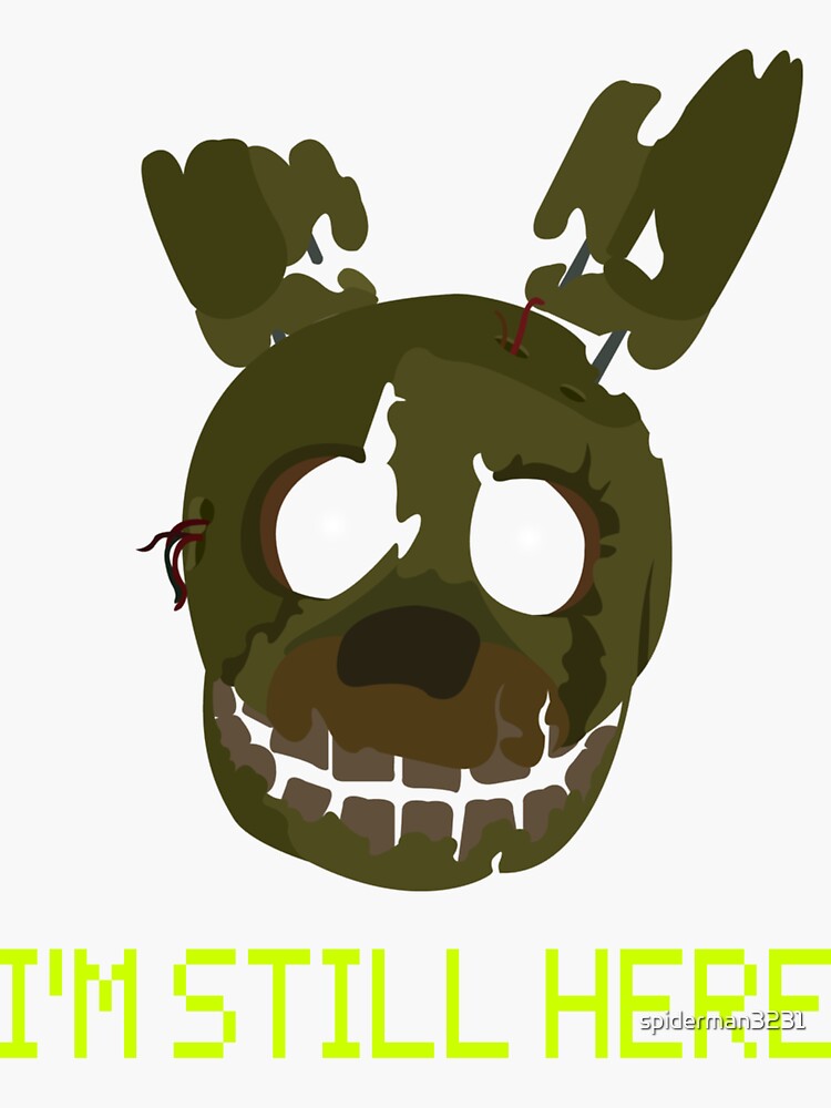 "five nights at freddy's 3 - springtrap" Sticker by spiderman3231 ...