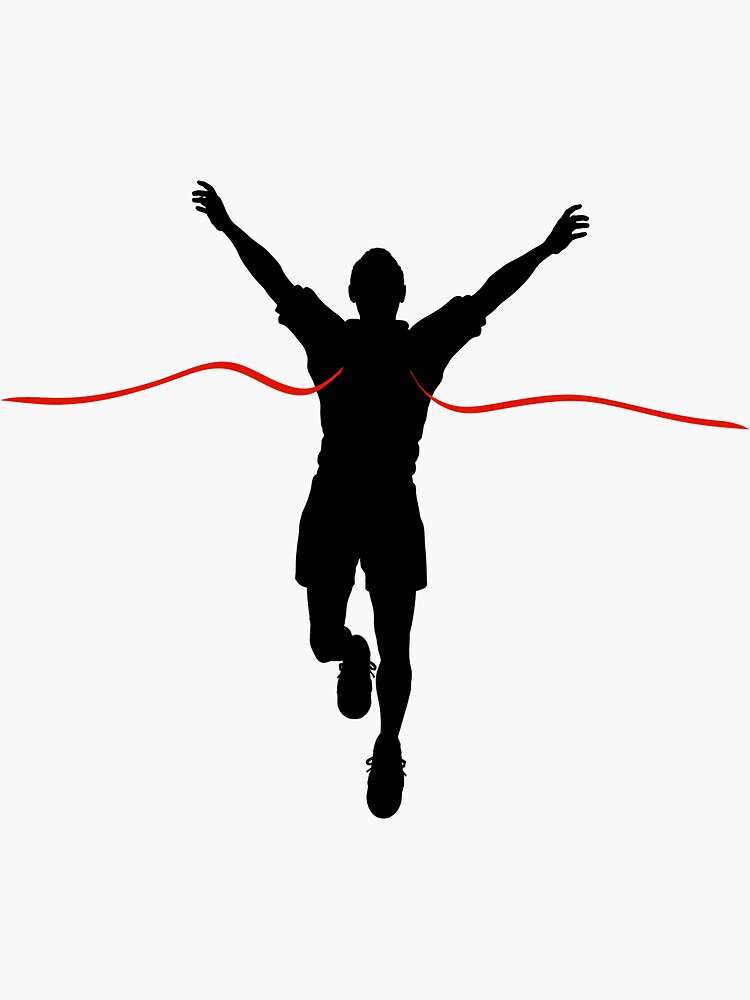 "Finish Line" Sticker by endorphin | Redbubble