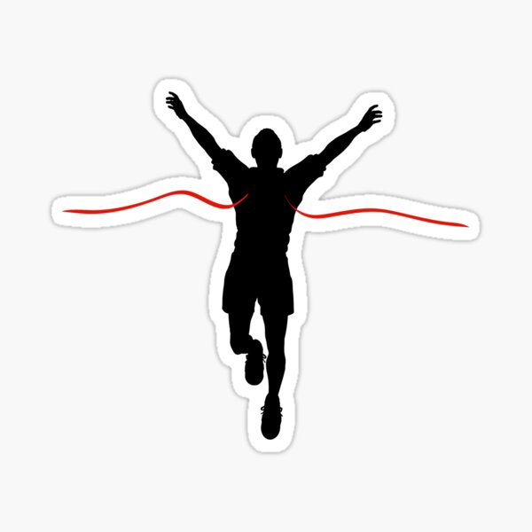 "Finish Line" Sticker by endorphin | Redbubble