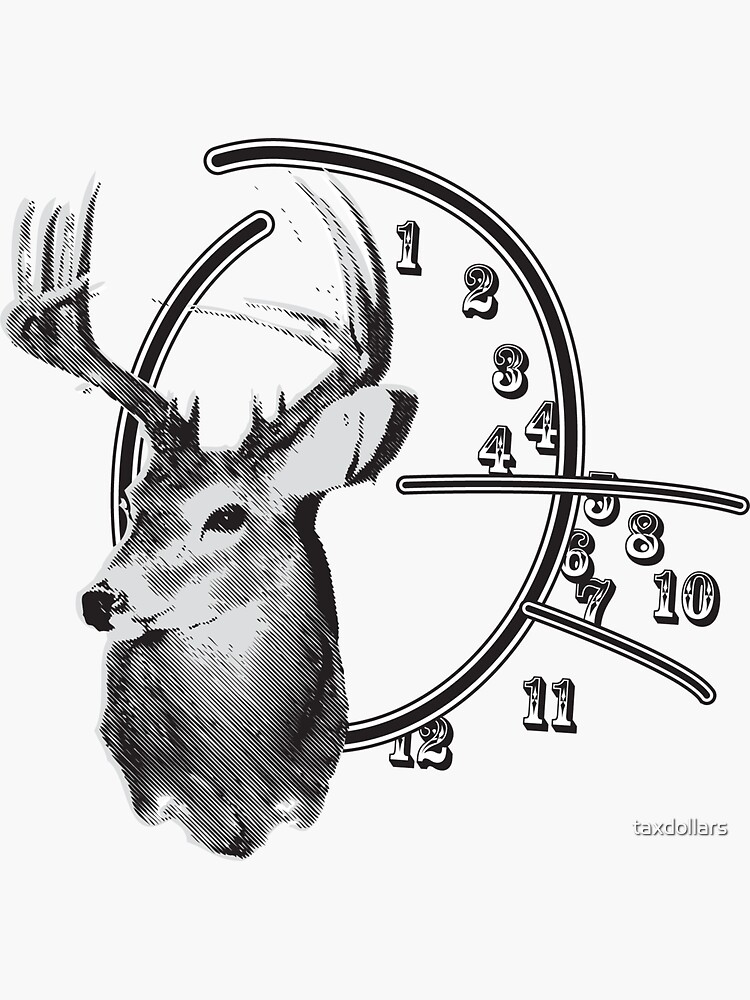 "Will Graham Clock w/Deer" Sticker for Sale by taxdollars | Redbubble
