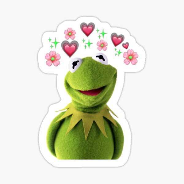 "Kermit the frog " Sticker by Radrollins | Redbubble