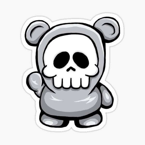 "Death Bear" Sticker by MrBwasFramed | Redbubble