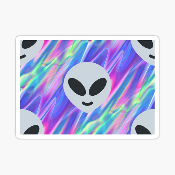 "vaporwave alien emoji" Sticker for Sale by gossiprag | Redbubble