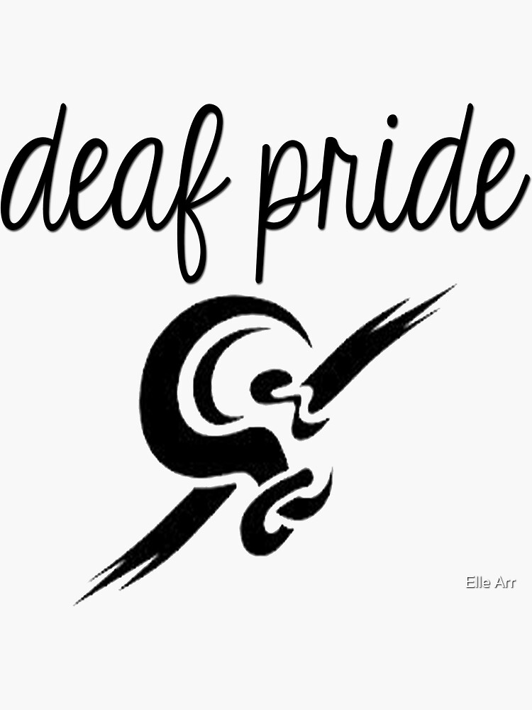 "Deaf Pride " Sticker for Sale by leahlouise | Redbubble