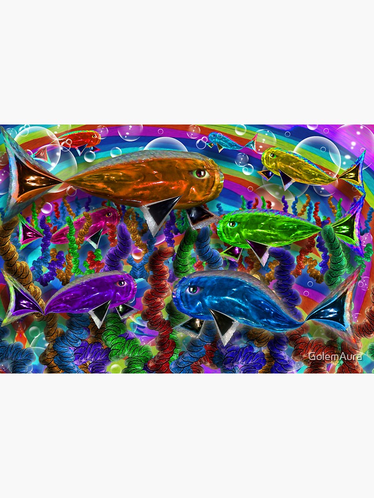 "Chinese Condiment Packet Fish" Sticker for Sale by GolemAura | Redbubble