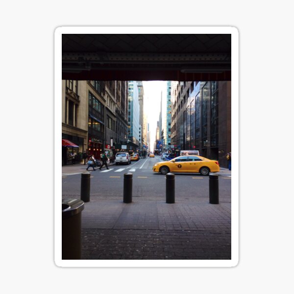 "View from Grand Central Station" Sticker by Mackenzie-Rose | Redbubble