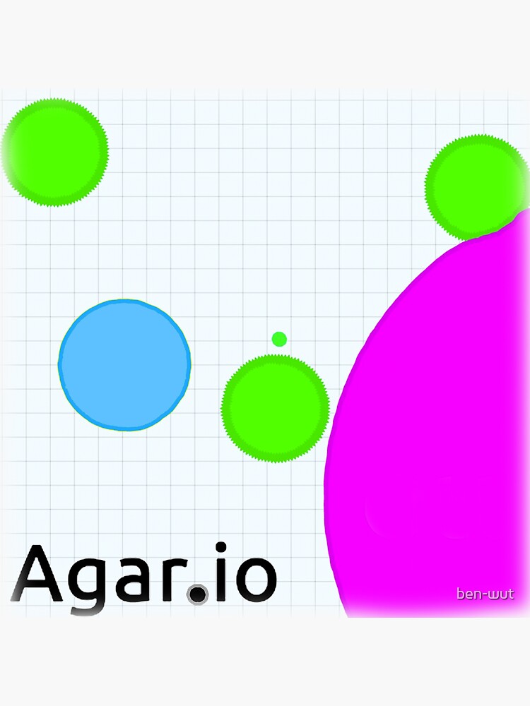 "agar.io" Sticker for Sale by ben-wut | Redbubble