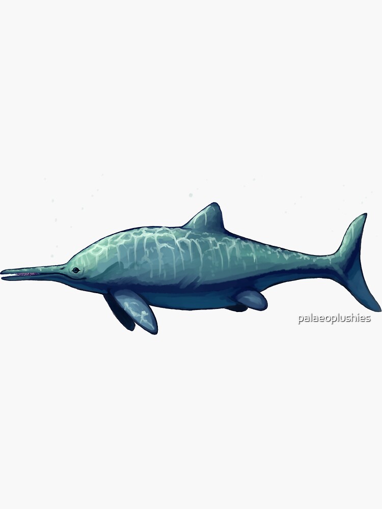 "Ichthyosaurus communis" Sticker for Sale by palaeoplushies | Redbubble