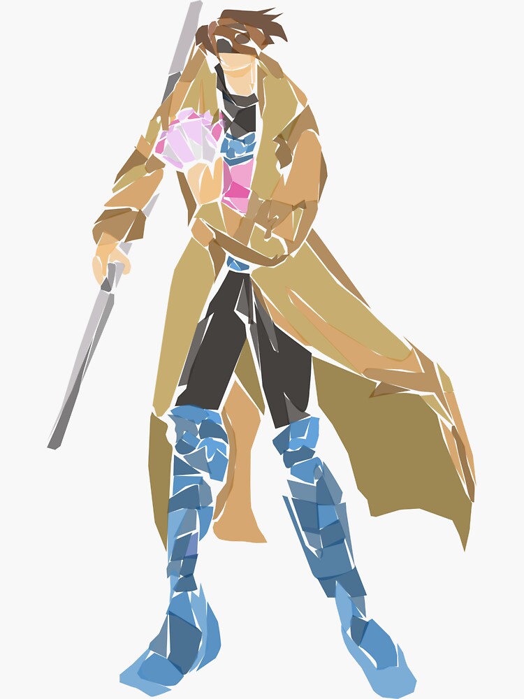 "Gambit" Sticker for Sale by newtegan | Redbubble