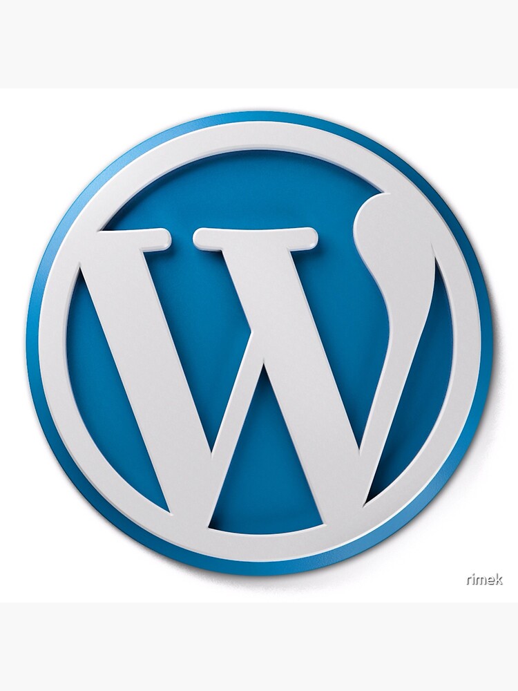 "Wordpress Logo" Sticker for Sale by rimek | Redbubble