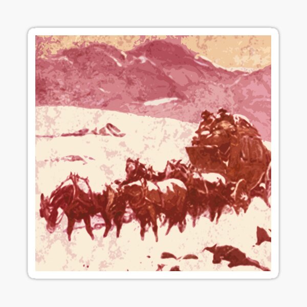 "Stagecoach winter" Sticker by Rob65806 | Redbubble
