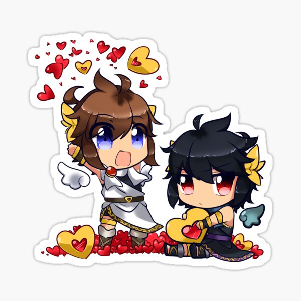 "Kid Icarus - (chibi) Pit & Dark pit" Sticker for Sale by Cattymadi ...