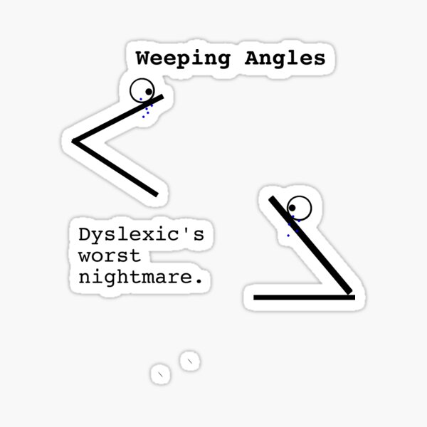 "Weeping Angles" Sticker for Sale by Peytonw93 | Redbubble