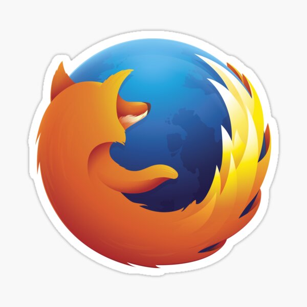 "Firefox Logo" Sticker for Sale by kIINAMITE | Redbubble