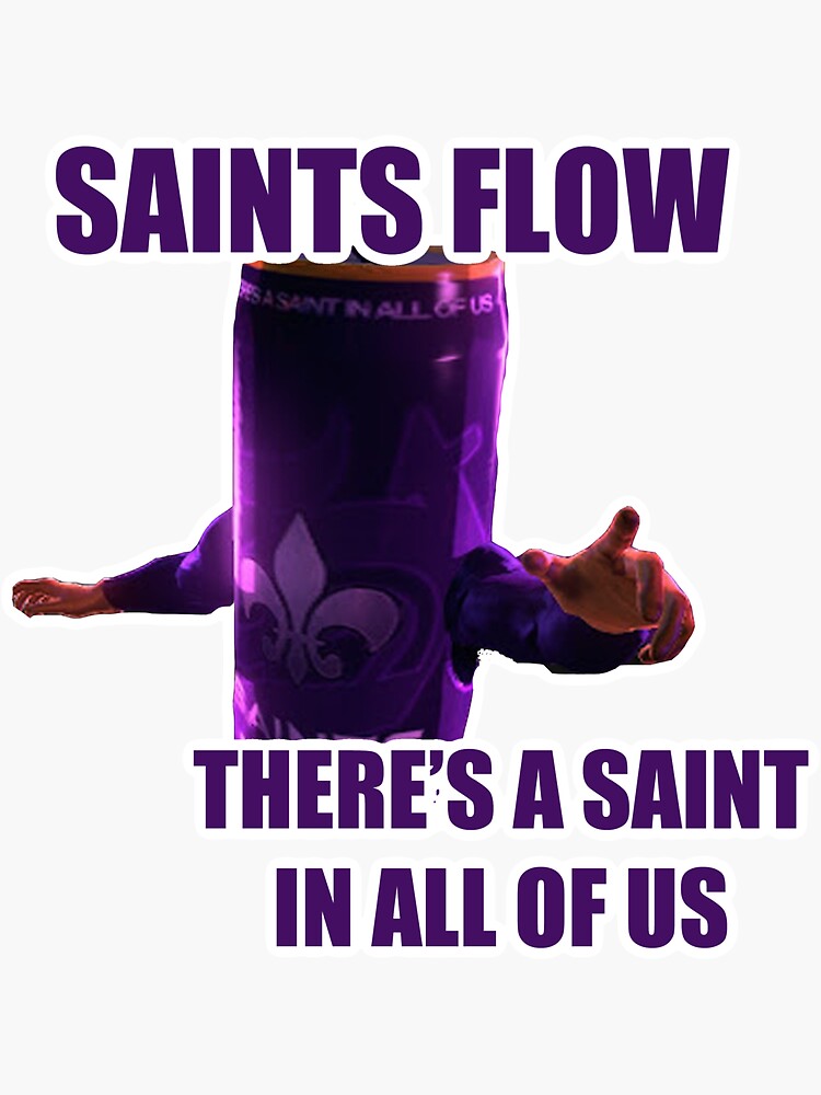 "Saints Flow" Sticker by danteson1 | Redbubble