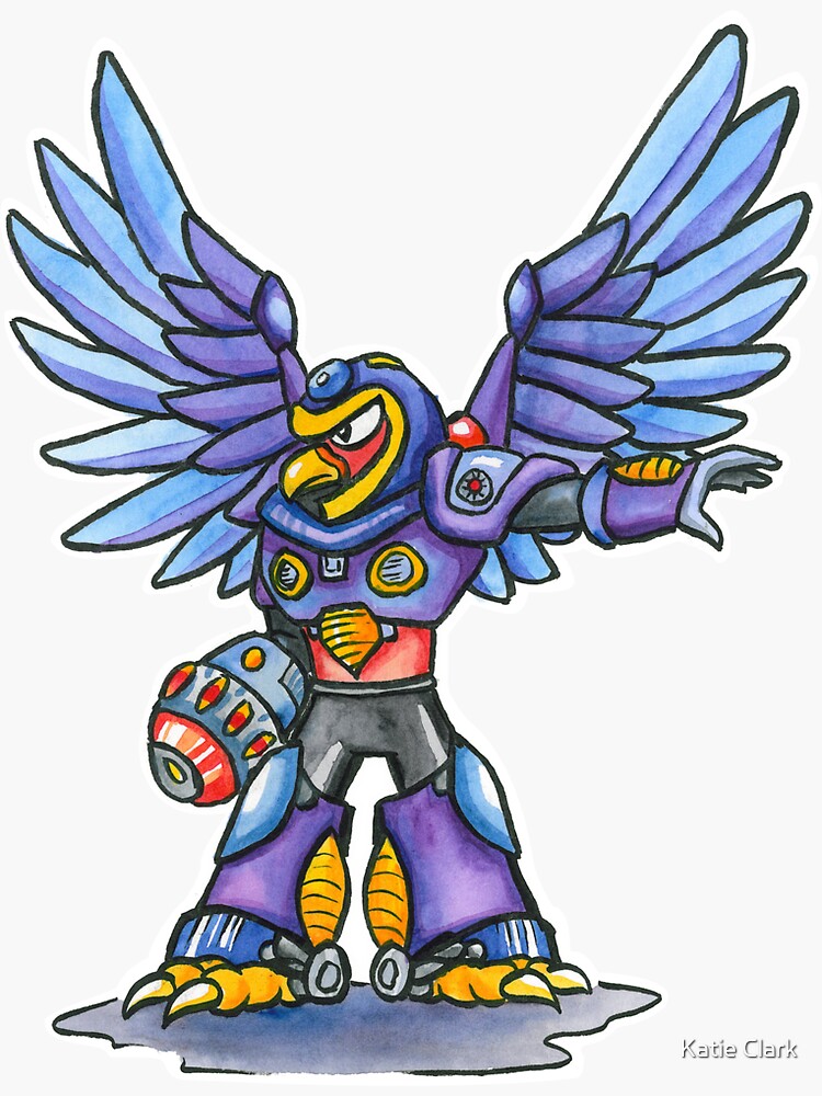 "Storm Eagle" Sticker for Sale by KatieClarkArt | Redbubble