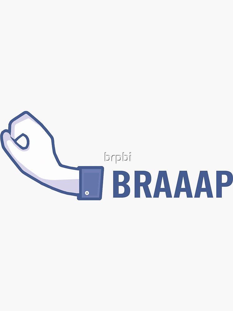 "BRAAAP!" Sticker von brpbi | Redbubble