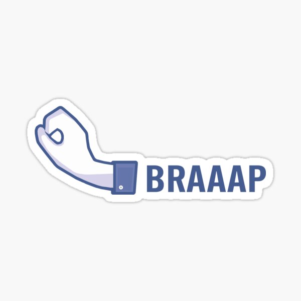 "BRAAAP!" Sticker von brpbi | Redbubble