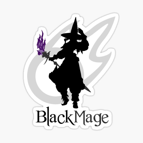 "Black Mage - Final Fantasy XIV" Sticker for Sale by lnd310 | Redbubble