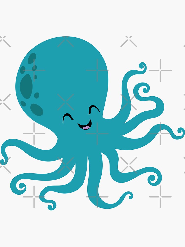 "Cute: Octopus" Sticker for Sale by PepomintNarwhal | Redbubble