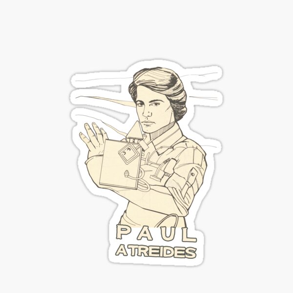 "Paul Atreides" Sticker by zombiedalek | Redbubble