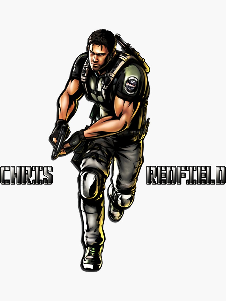 "Chris RedField" Sticker for Sale by Timanator3000 | Redbubble