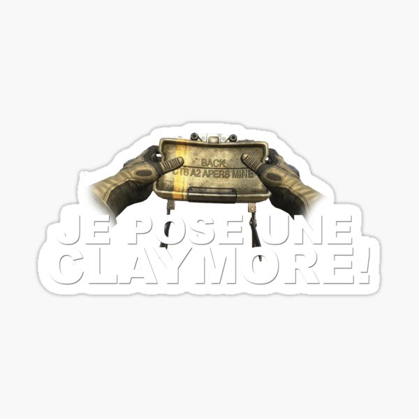 "Claymore" Sticker for Sale by Monakraft | Redbubble