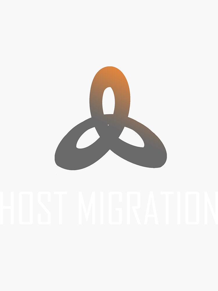 "Host migration" Sticker by Monakraft | Redbubble