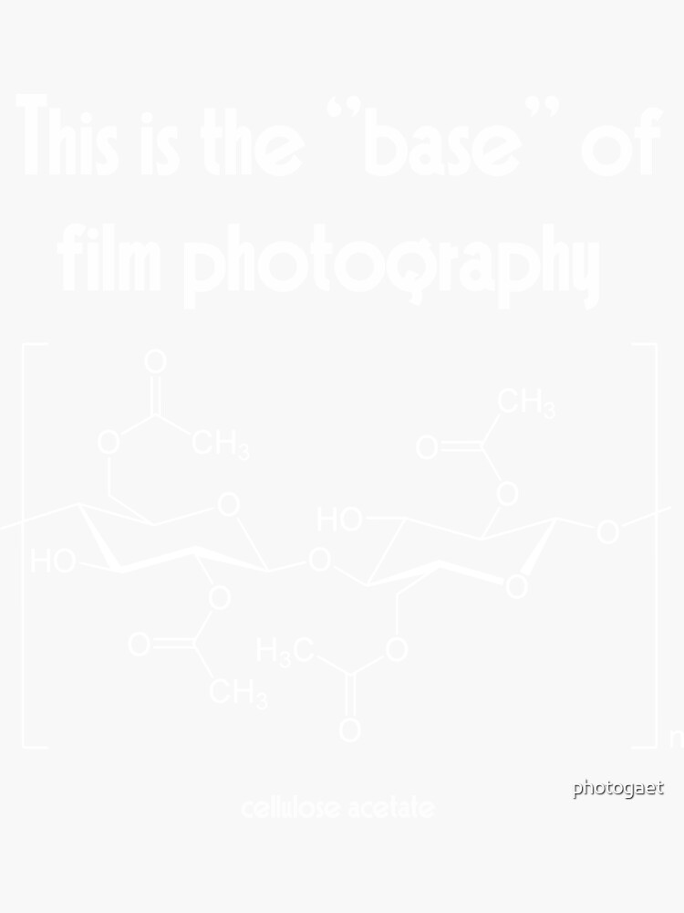 "The ''base'' in film photography (white)" Sticker for Sale by ...