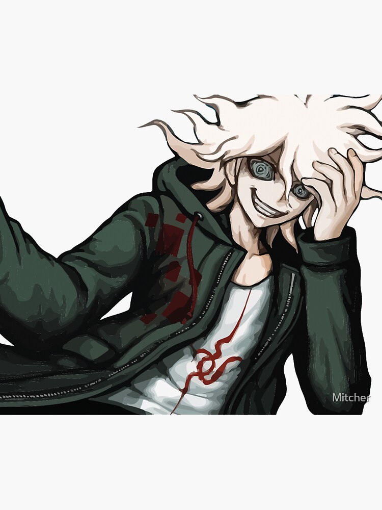 "Danganronpa - Nagito Komaeda" Sticker for Sale by Mitcher | Redbubble