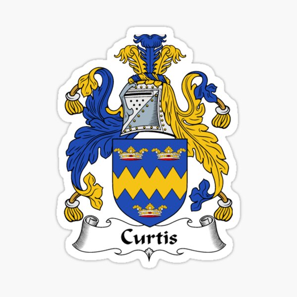 "Curtis Coat of Arms / Curtis Family Crest" Sticker by IrishArms ...