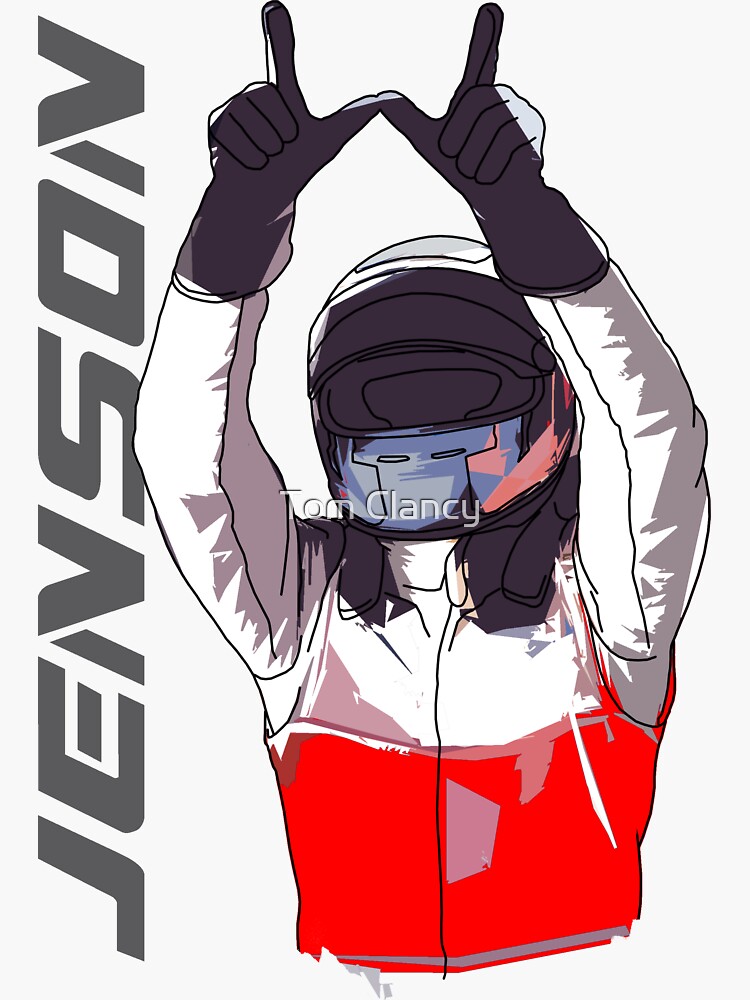 "Jenson Button" Sticker for Sale by RetroLink | Redbubble