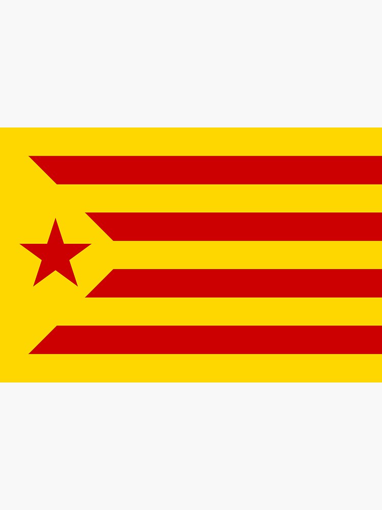 "Catalonia "L'Estelada Vermella" " Sticker for Sale by abbeyz71 | Redbubble