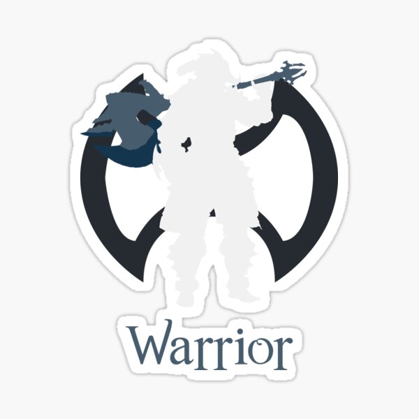 "Warrior - Final Fantasy XIV [black]" Sticker for Sale by lnd310 ...