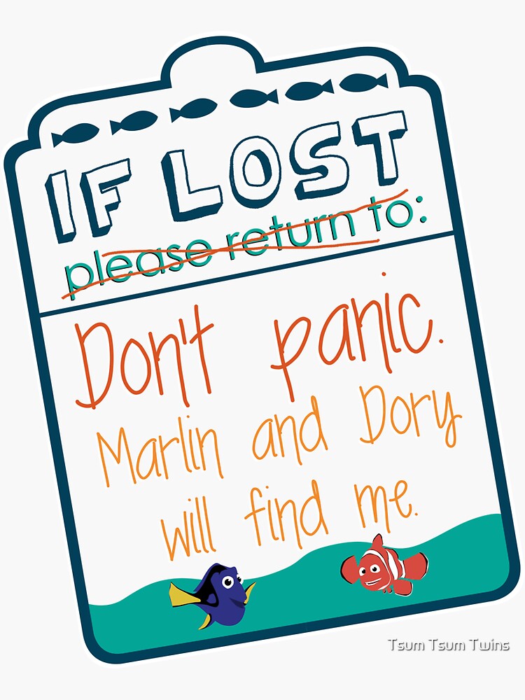 "If lost please return to..." Sticker for Sale by reeuuk | Redbubble