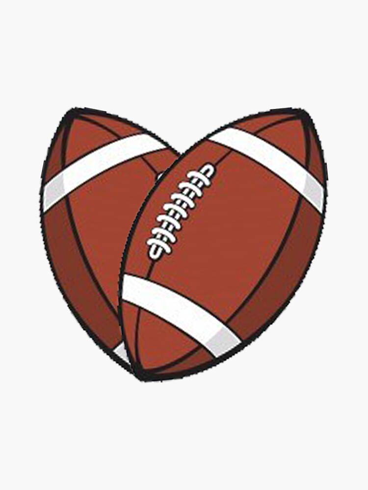 "Heart shaped football" Sticker for Sale by serj92 | Redbubble