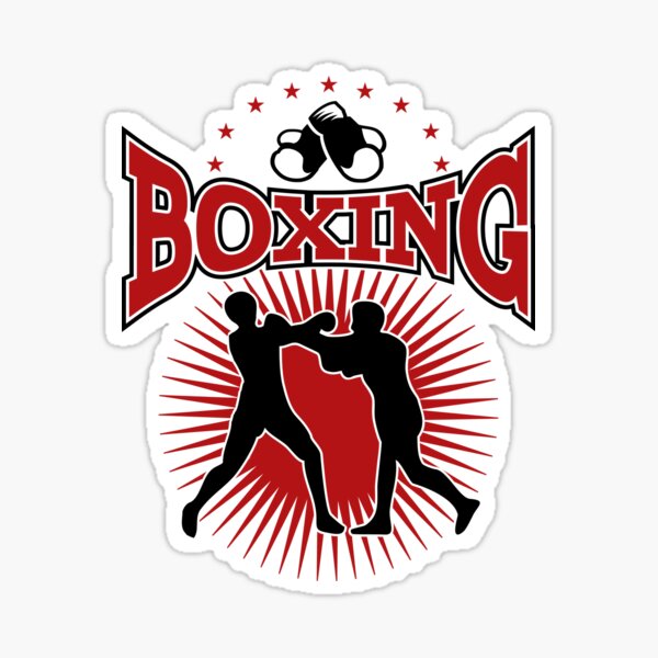 "Boxing" Sticker for Sale by Cheesybee | Redbubble