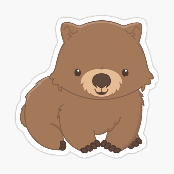 "Cute Kawaii Wombat" Sticker for Sale by billiekeeses | Redbubble
